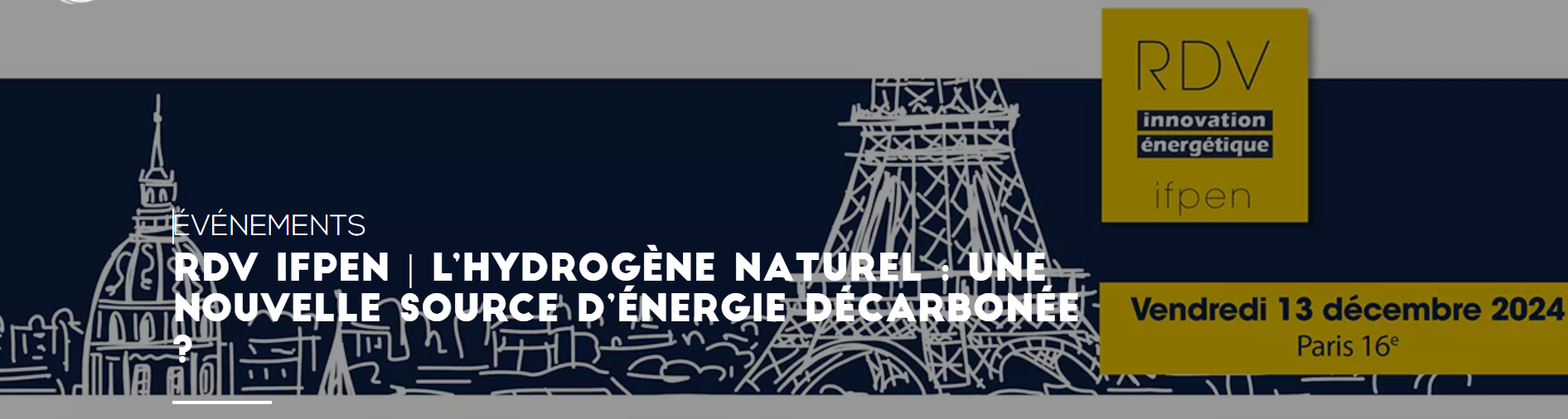 RDV IFPEN | L’hydrogène naturel : une nouvelle source d’énergie ...